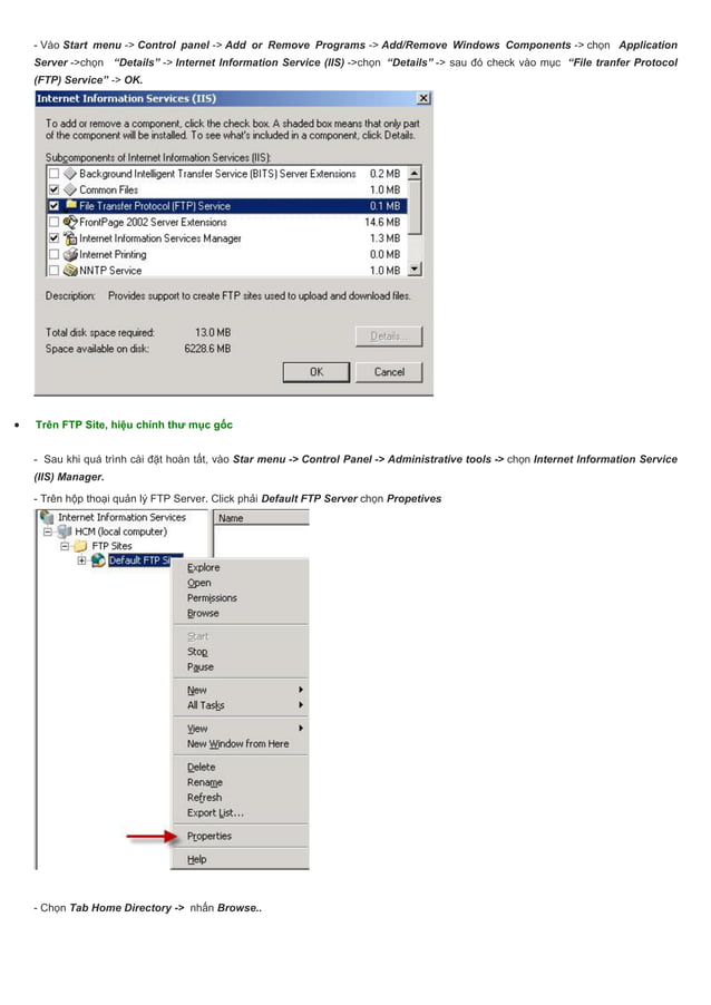 Lab 1 xay dung ftp server | PDF