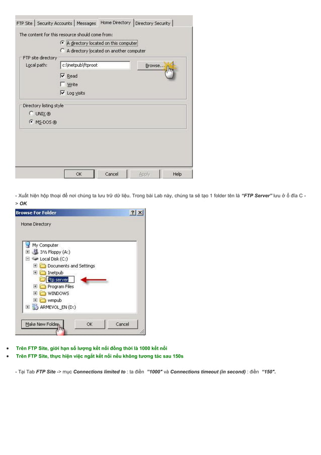 Lab 1 xay dung ftp server | PDF