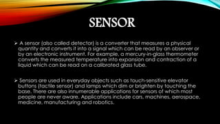 sensor | PPTX