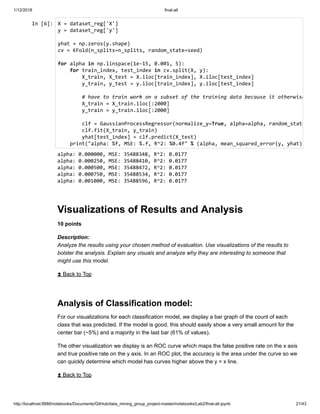 Lab 2: Classification and Regression Prediction Models, training and ...