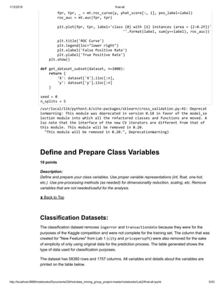 Lab 2: Classification and Regression Prediction Models, training and ...