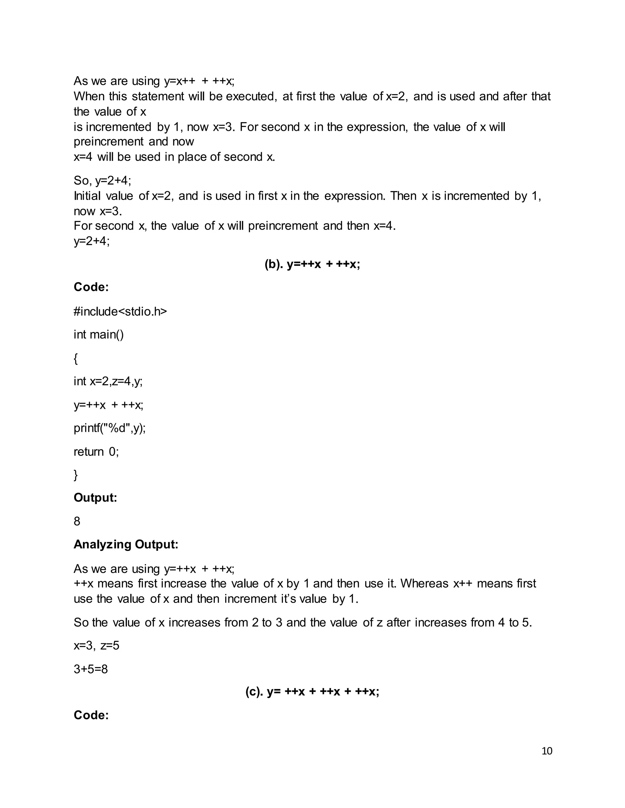 C programming Lab 2 | DOCX