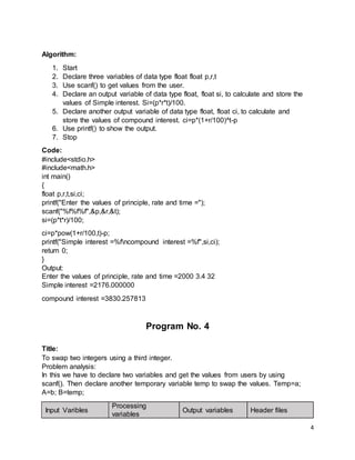 C programming Lab 2 | DOCX