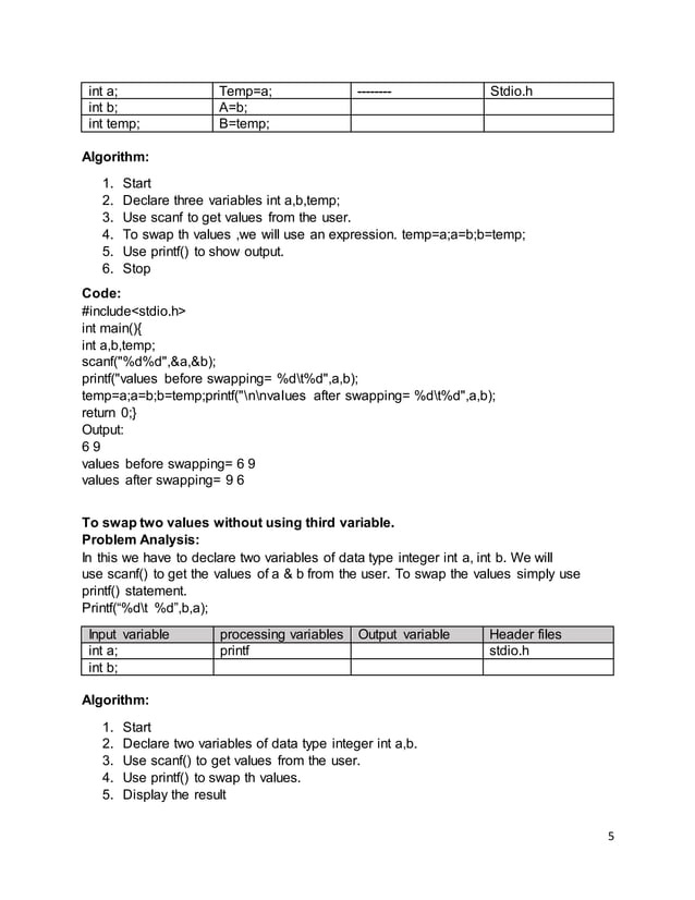 C programming Lab 2 | DOCX