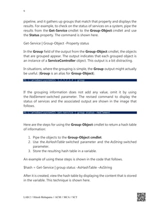 WINDOWS ADMINISTRATION AND WORKING WITH OBJECTS : PowerShell ISE | PDF
