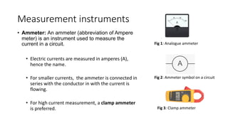 Measuring devices for current, voltage, resistance.pdf