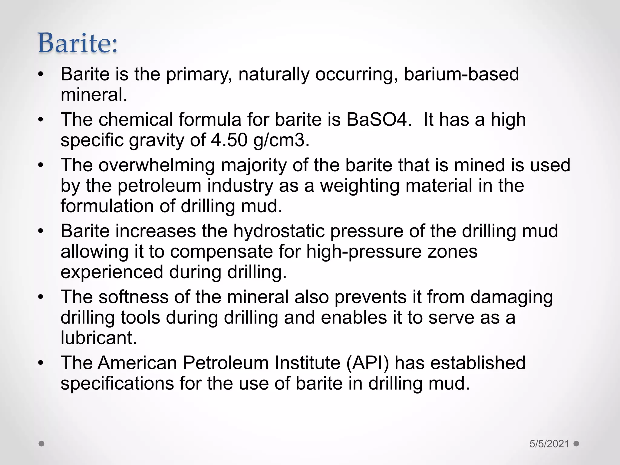 Lab 2 preparation of drilling mud of desired density. | PPTX