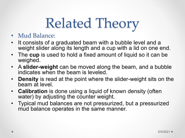 Lab 2 preparation of drilling mud of desired density. | PPTX | Geology ...