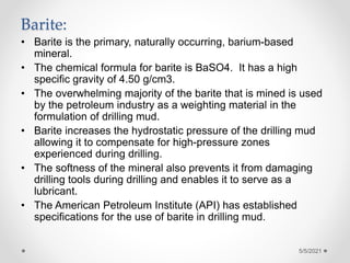 Lab 2 preparation of drilling mud of desired density. | PPTX