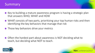 Achieving and Measuring Success with the Security Awareness Maturity ...