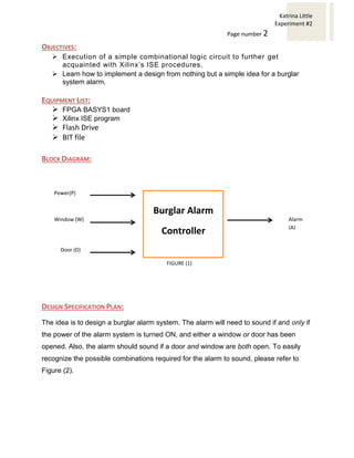 Lab 2-Simple Combinational Logic | PDF