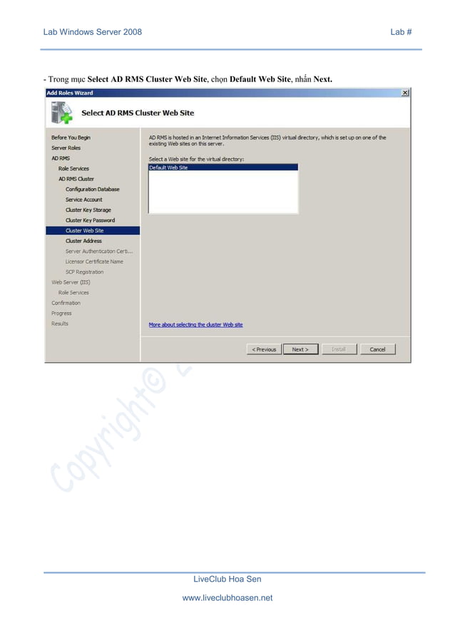Lab 20 active directory right managment services (ad rms) | PDF