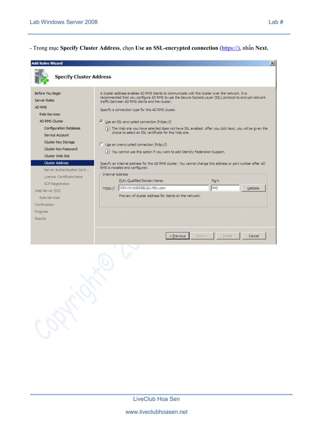 Lab 20 active directory right managment services (ad rms) | PDF
