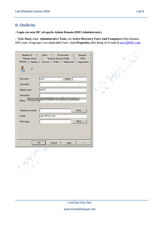 Lab 20 active directory right managment services (ad rms) | PDF