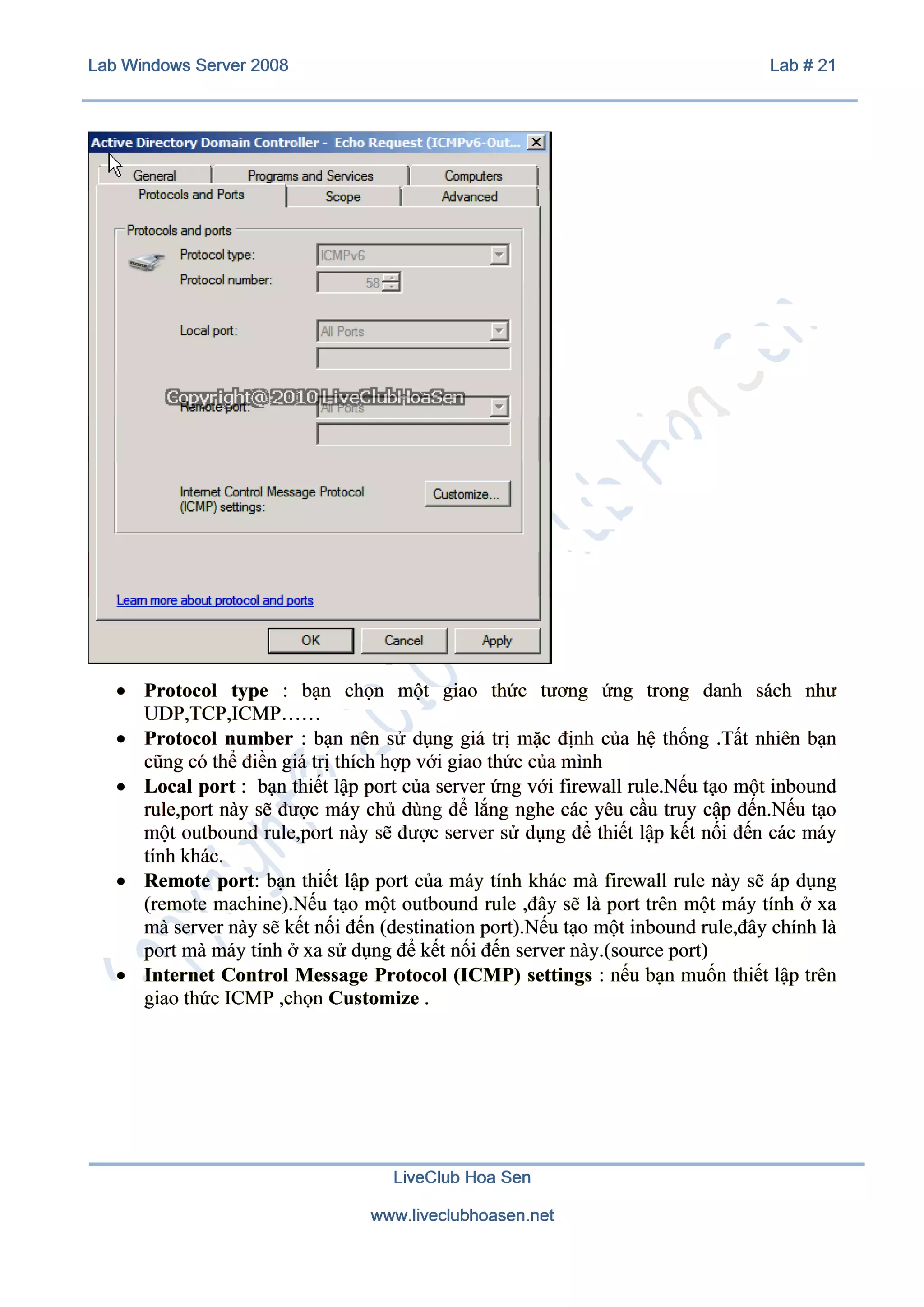 Lab 21 windows firewall with advanced security | PDF