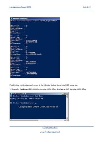 Lab 22 windows power shell | PDF