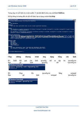 Lab 22 windows power shell | PDF