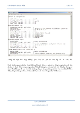 Lab 22 windows power shell | PDF