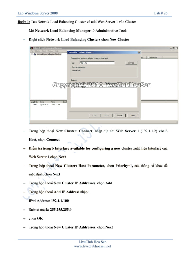 Lab 26 netwok load balancing | PDF