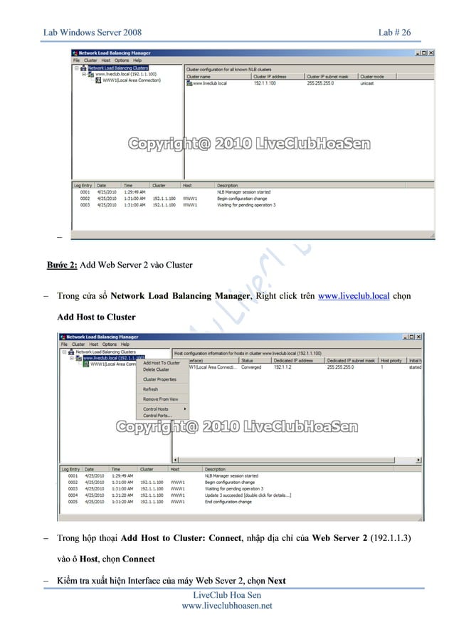 Lab 26 netwok load balancing | PDF