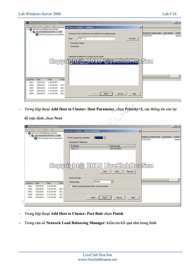 Lab 26 netwok load balancing | PDF