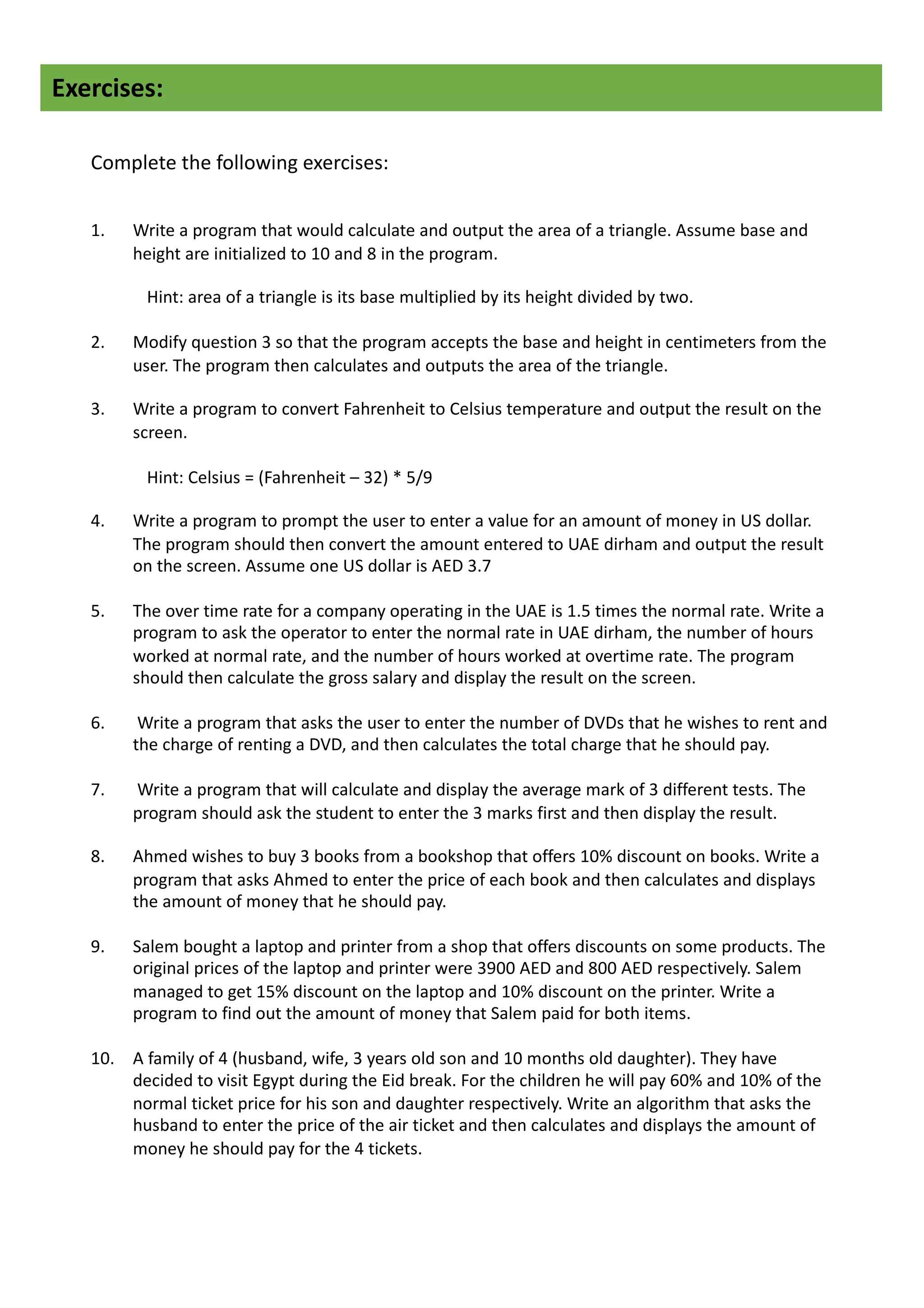 CIS 1403 Lab 2- Data Types and Variables | PDF