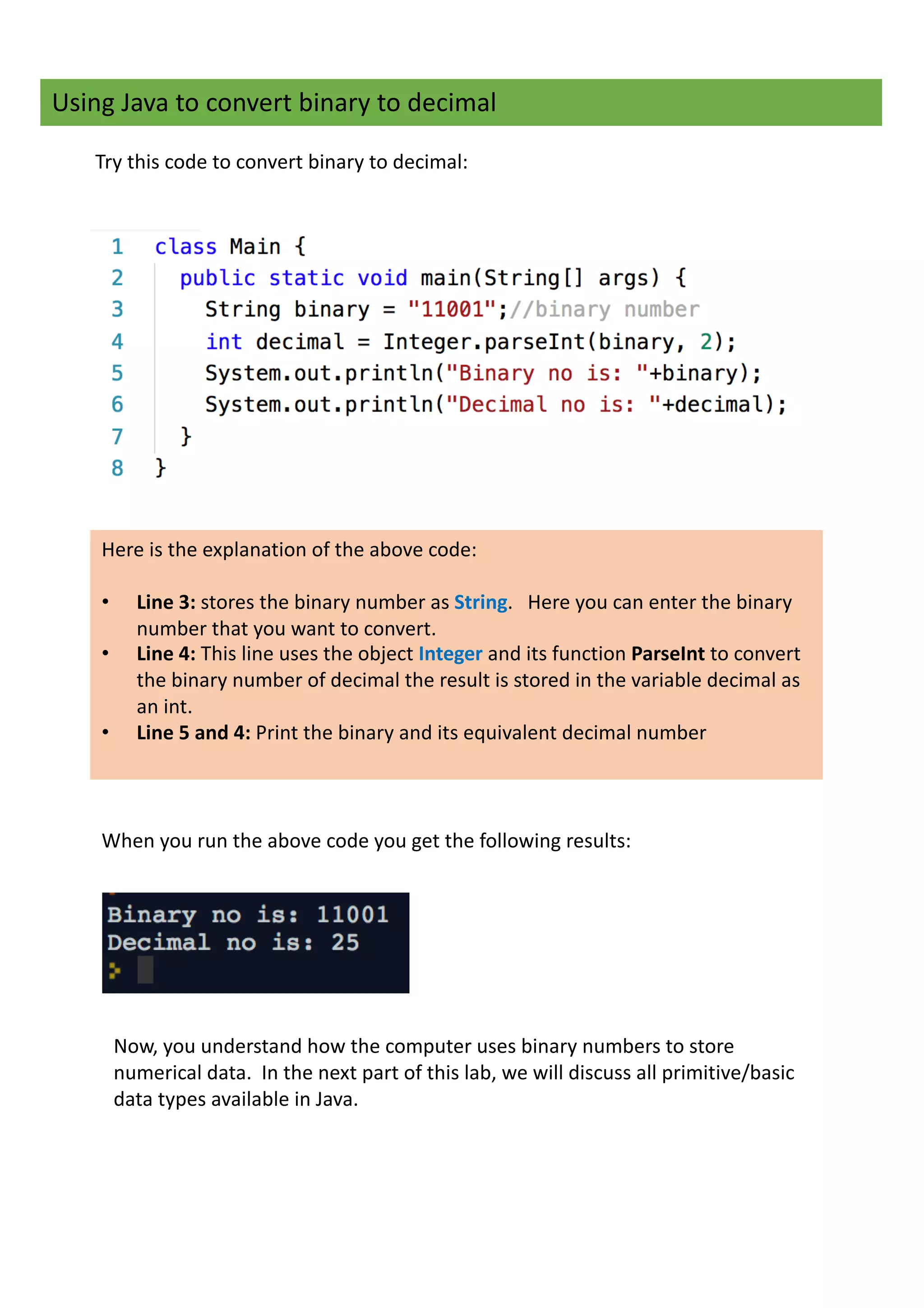 CIS 1403 Lab 2- Data Types and Variables | PDF