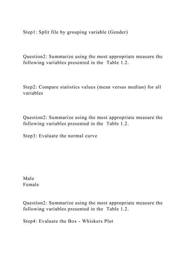 LAB 2 Descriptive Statistics1Descriptive statisti.docx
