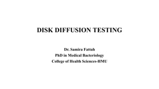 Lab 2 disk diffusion testing | PPTX