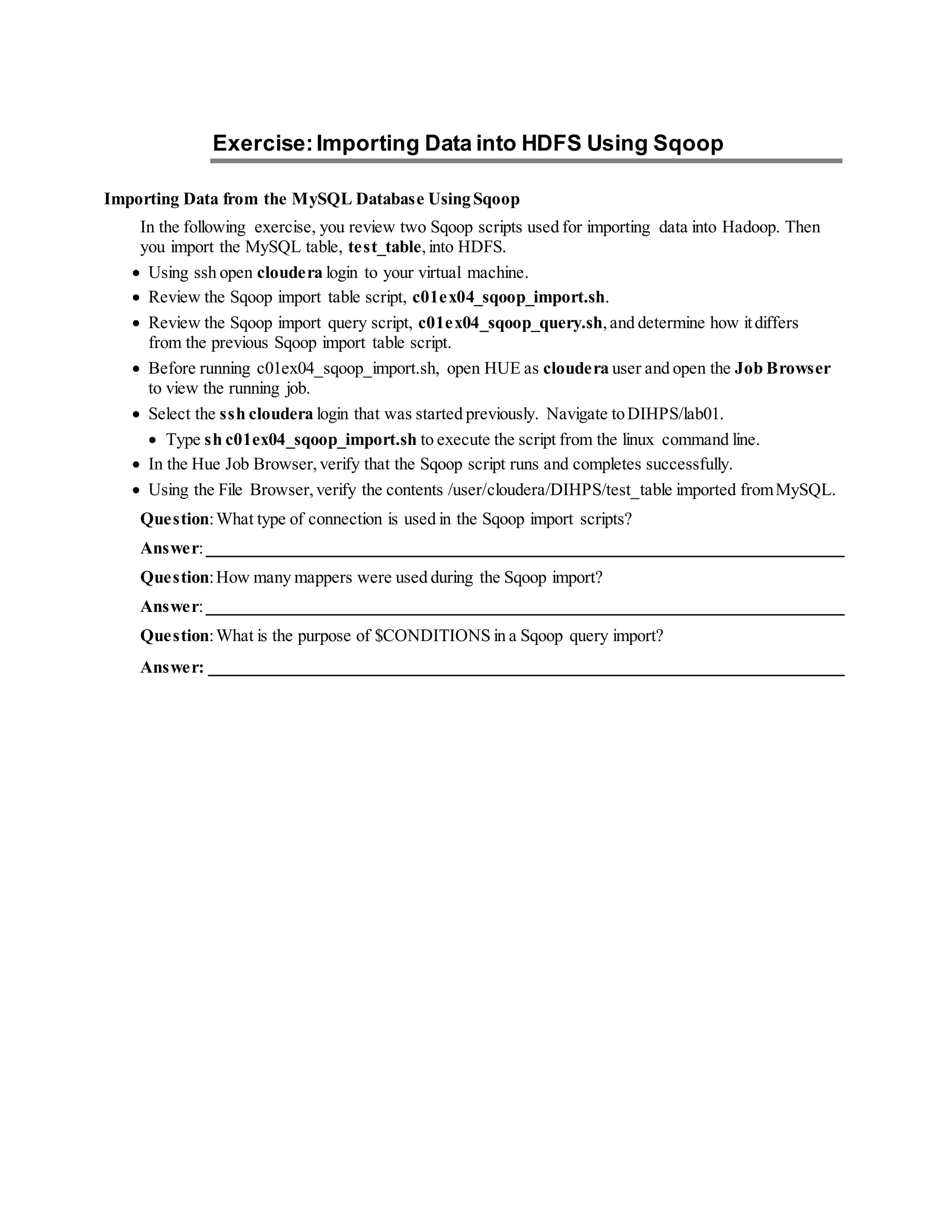 LAB2 Importing Data into HDFS Using Sqoop.docx