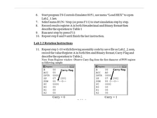 Microprocessor Laboratory 2: Logical instructions | PPT