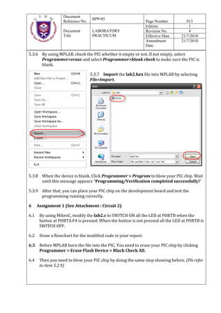 Lab 2 microcontroller | PDF