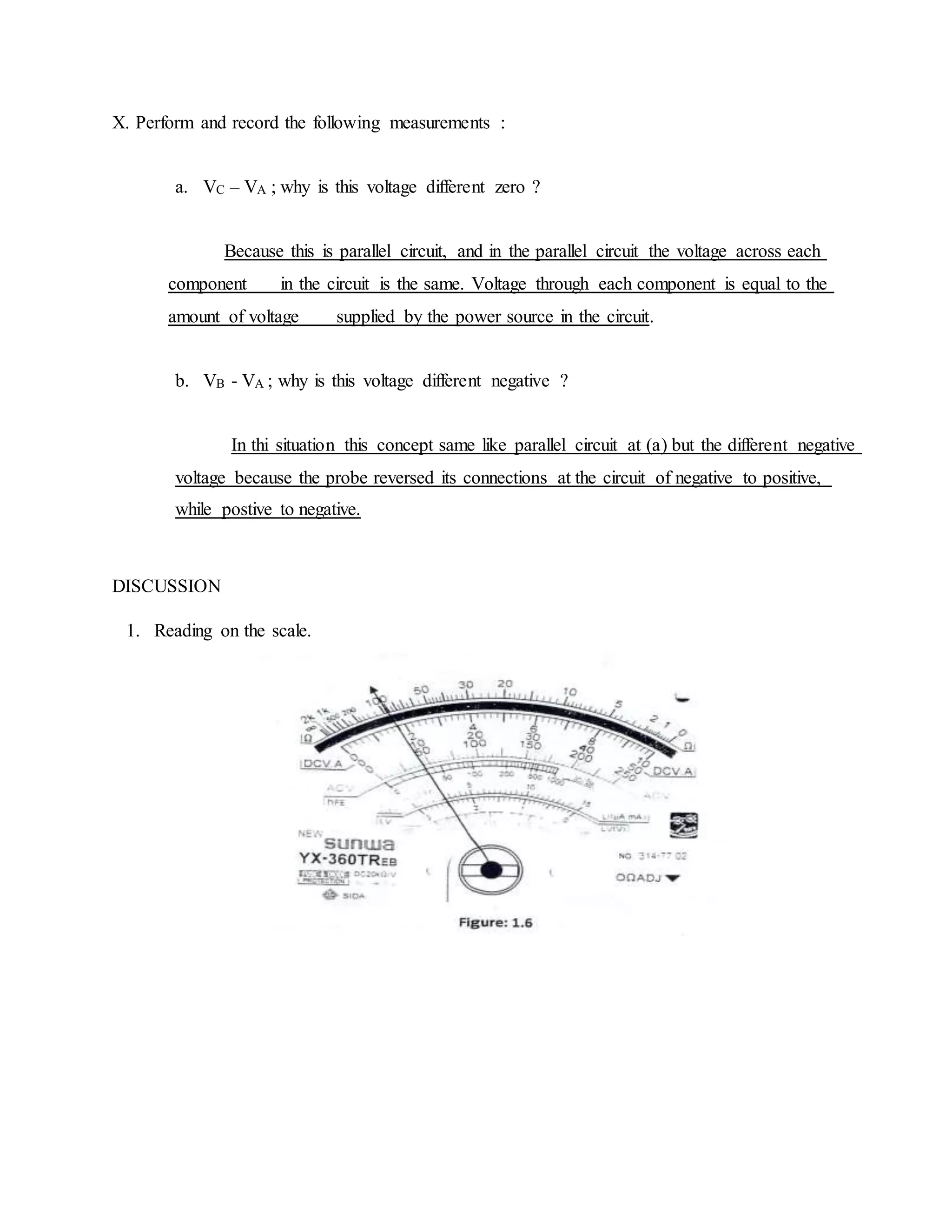 Lab 2 multimeter | DOCX