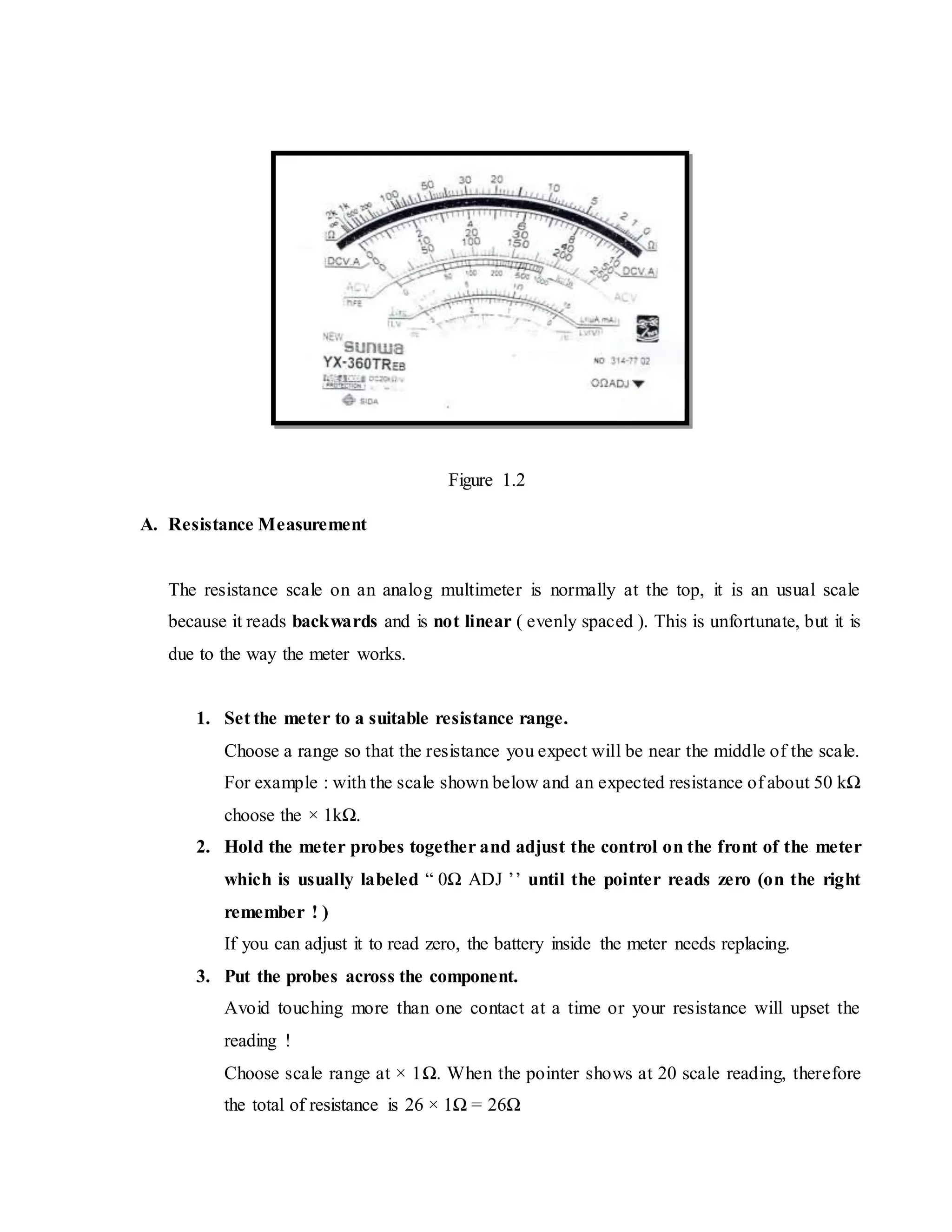 Lab 2 multimeter | DOCX