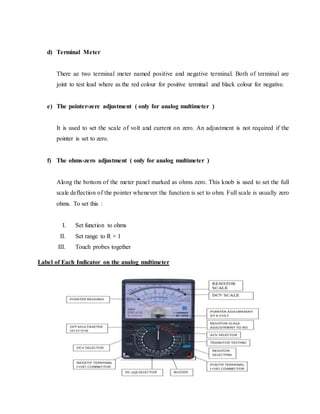 Lab 2 multimeter | DOCX