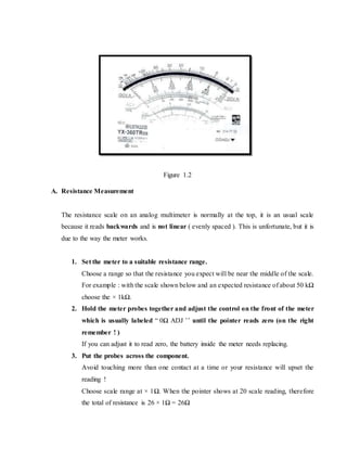 Lab 2 multimeter | DOCX