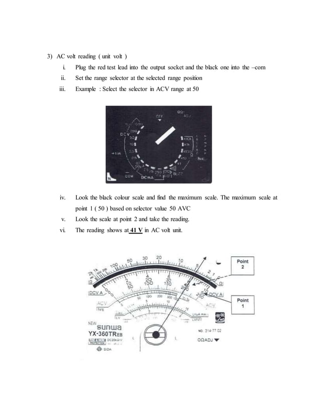 Lab 2 multimeter | DOCX