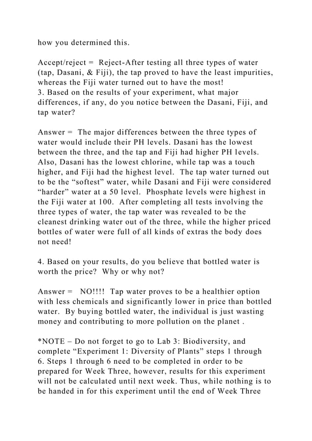 Lab 2 – Water Quality and ContaminationExperiment 1 Eff.docx