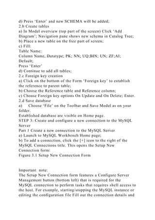 Lab 2 Work with Dictionary and Create Relational Database (60 pts.docx