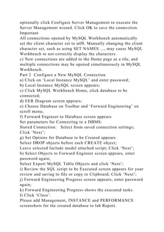 Lab 2 Work with Dictionary and Create Relational Database (60 pts.docx