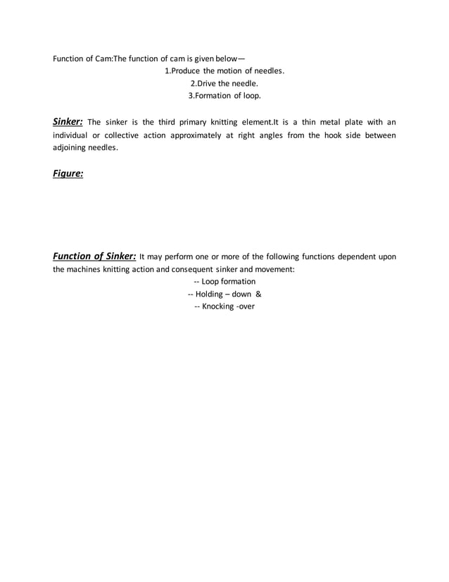 Study on the Primary / Basic elements of Knitting. | PDF | Free Download