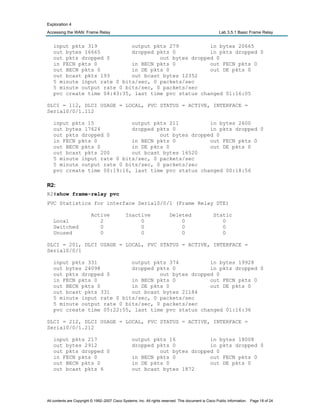 Lab 3.5.1 basic frame relay | PDF