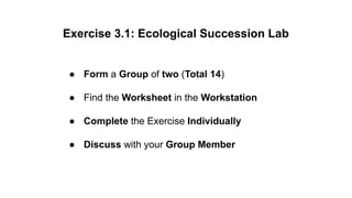 Ecological Succession: Part 1 | PDF