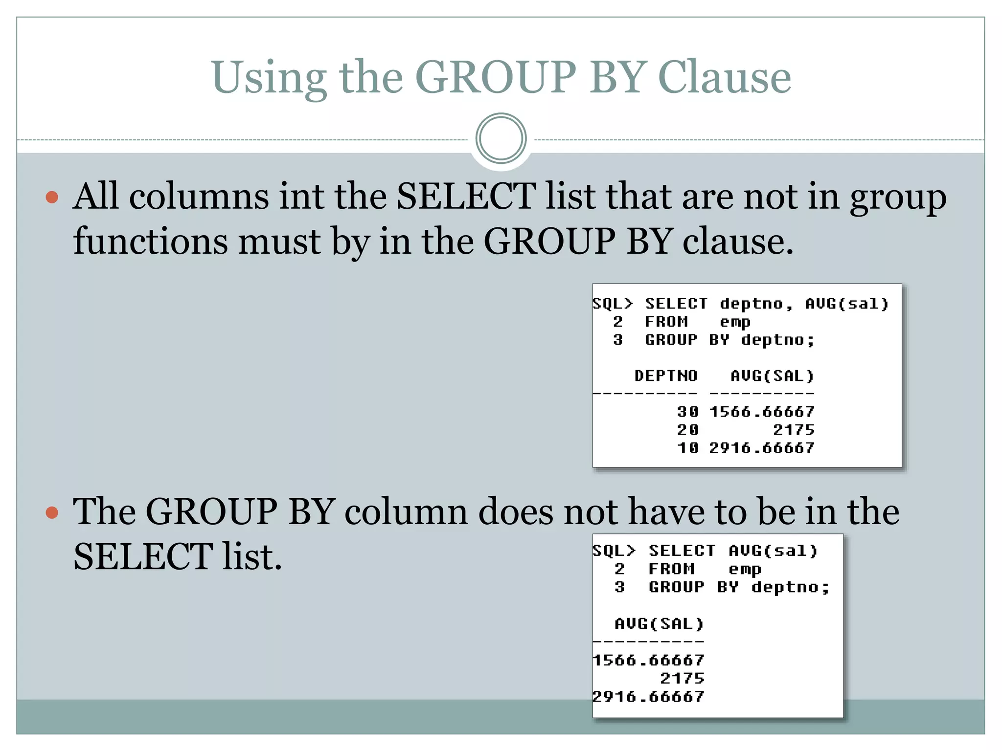 Lab3 aggregating data | PPTX