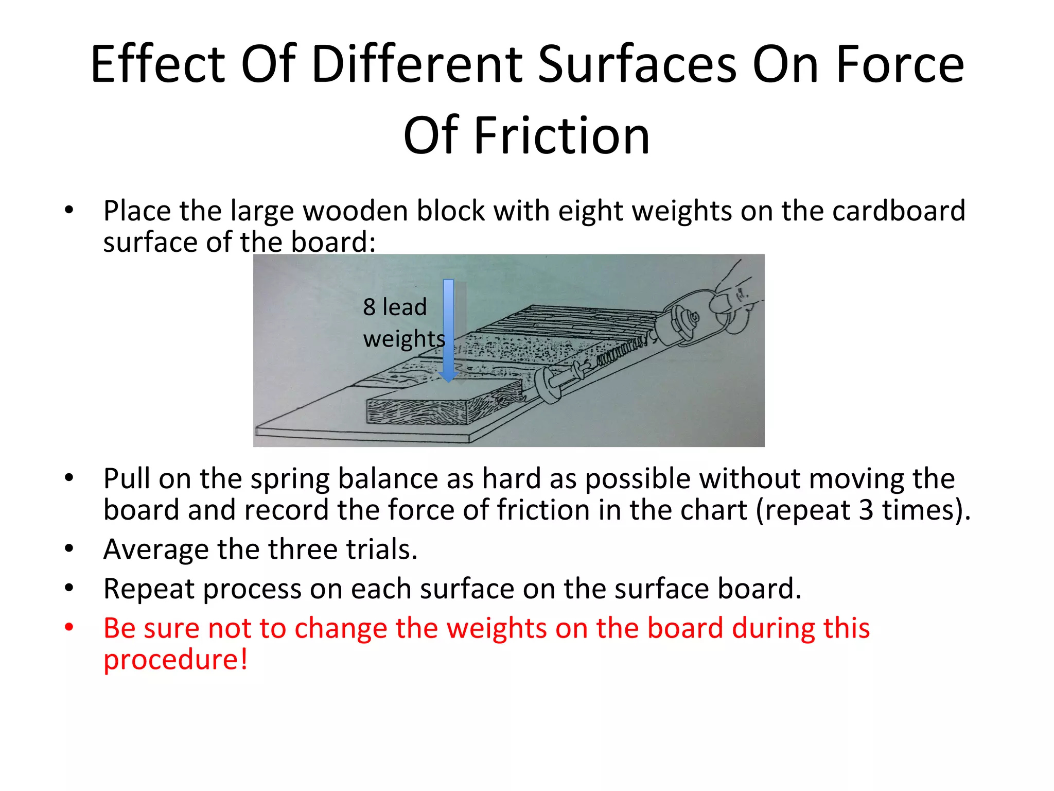 Lab 3-7th Grade: Part 2- friction | PPT