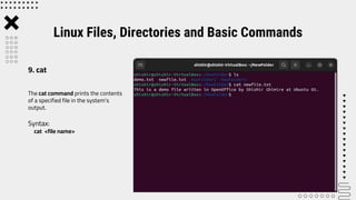 Lab 3 -Linux Files, Directories and Basic Commands.pptx | Operating Systems | Computer Software ...