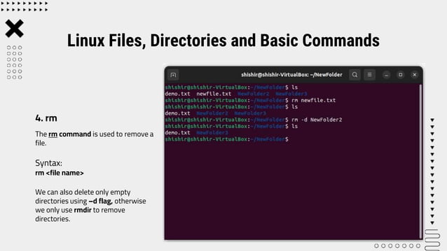 Lab 3 -Linux Files, Directories and Basic Commands.pptx | Operating Systems | Computer Software ...