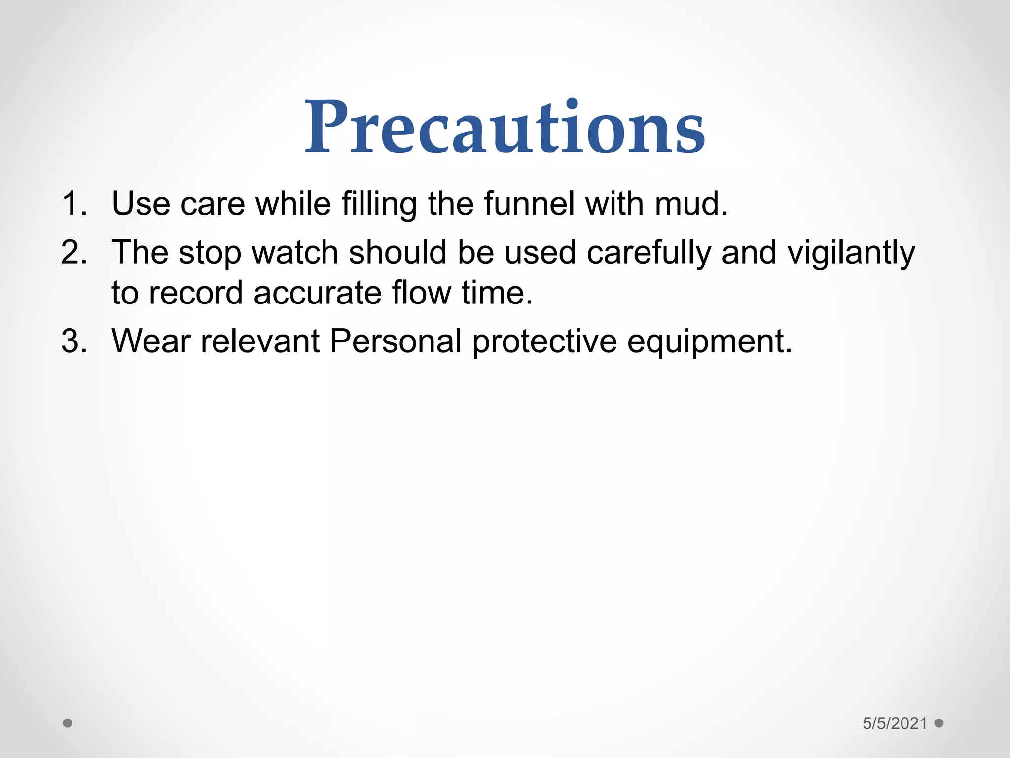 Lab 3 measurement of the viscosity of drilling mud using marsh funnel ...