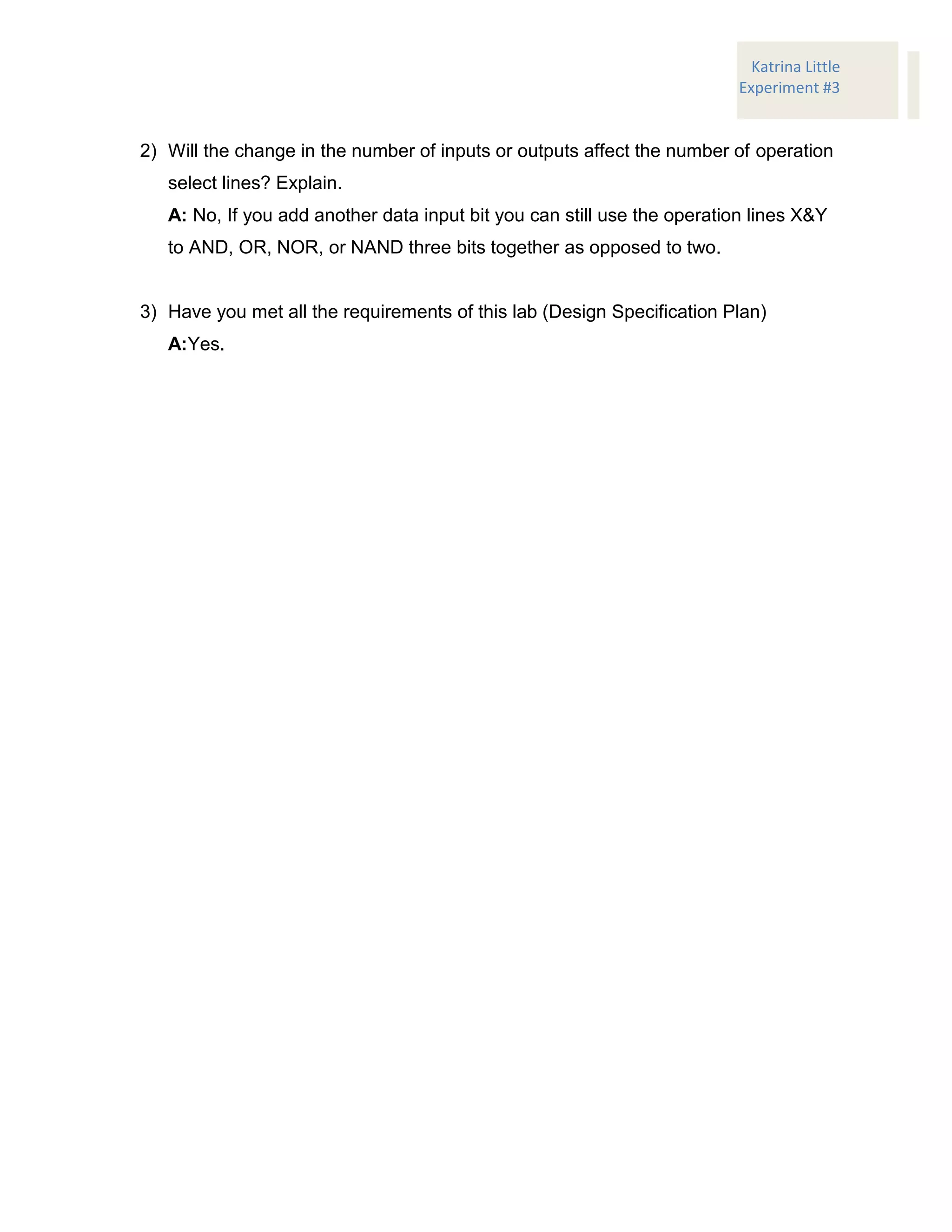 Lab 3 Multi-Function Gate | PDF