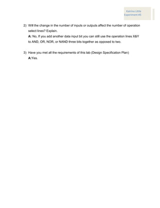 Lab 3 Multi-Function Gate | PDF